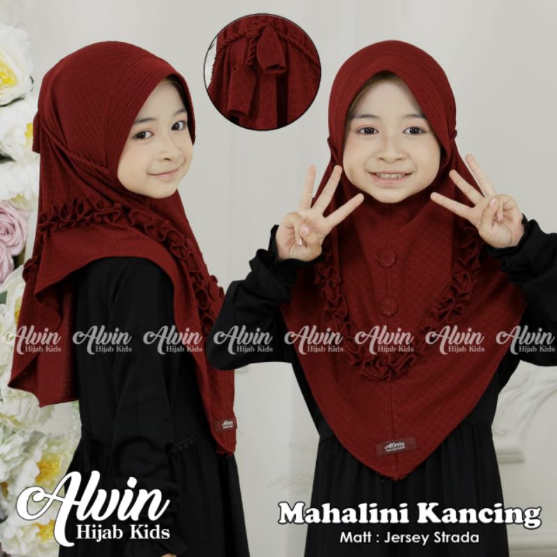 Jual Jilbab Hijab Kerudung Anak PET MAHALINI KANCING Usia Max 9 Thn by ...
