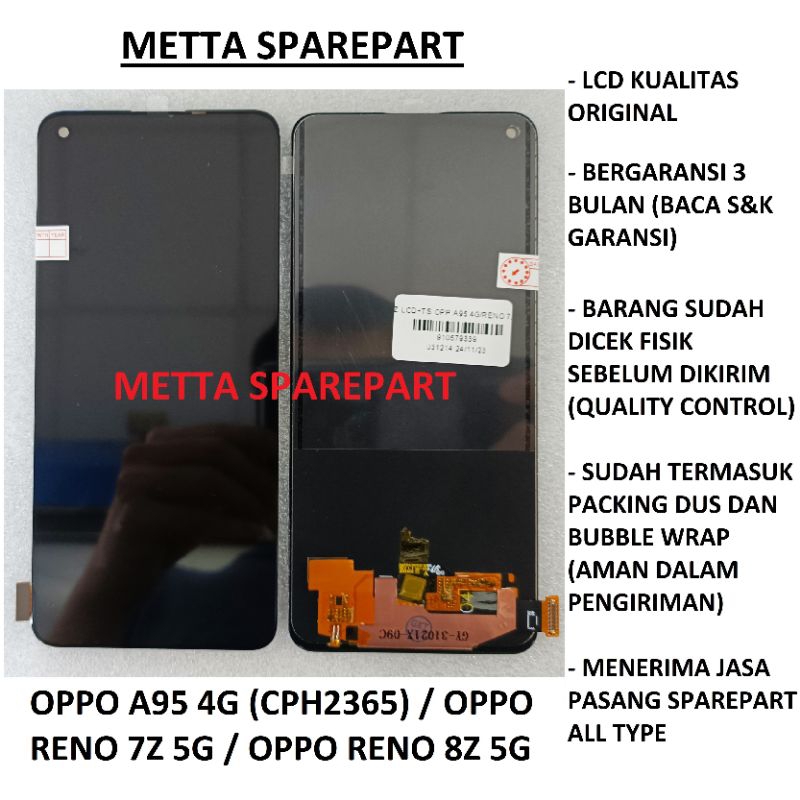 Jual Original OEM LCD Touchscreen Oppo A95 4G / Reno 7Z 5G / Reno 8Z 5G | Shopee Indonesia