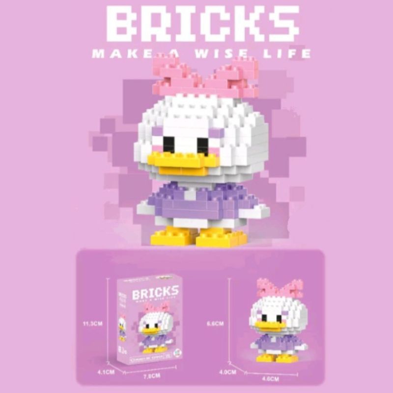 Jual Bricks Karakter Mainan Menyusun Nano Blok Permainan Anak Edukatif ...