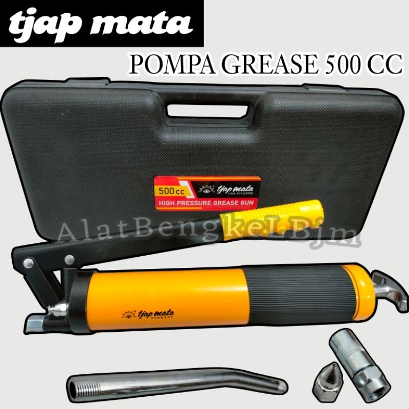 Jual POMPA GREASE "MATA" 500CC ||POMPA GEMUK "MATA" 500CC KUNING + BOX ...