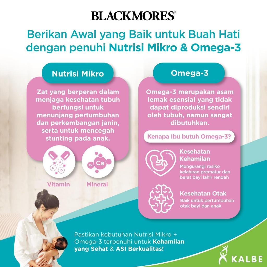 Jual Blackmores Pregnancy And Breastfeeding Gold BPOM Kalbe 60 Caps ...