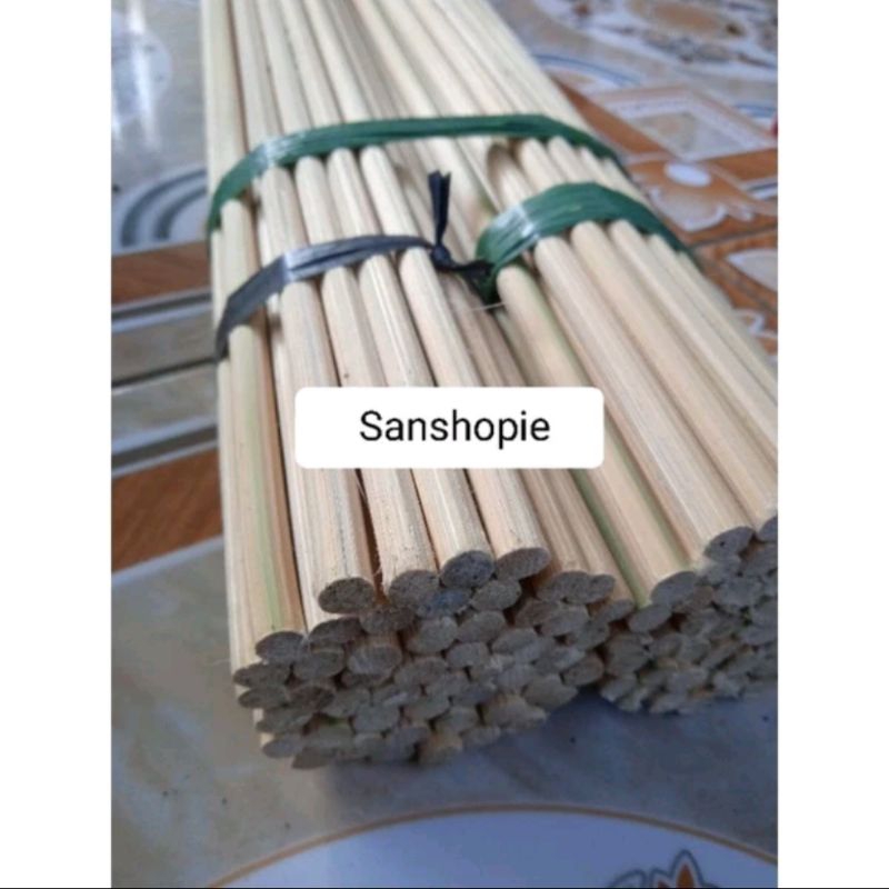 Jual Stik Bambu Lidi Bulat Tumpul jual perbatang | Shopee Indonesia
