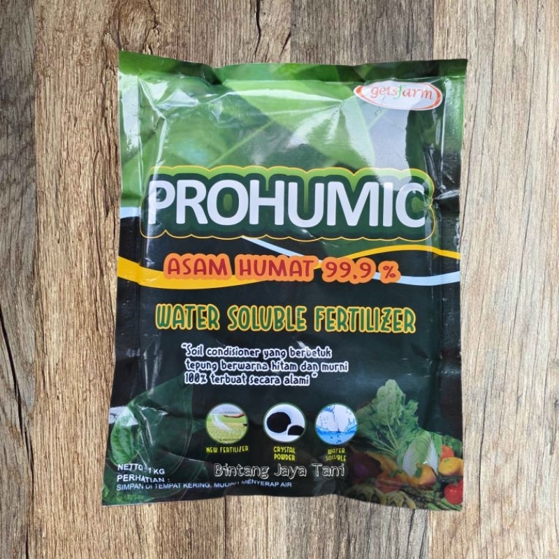 Jual PROHUMIC 1 KG/ PUPUK ASAM HUMAT 99,9% ORGANIC Larut air/ Membuat tanah gembor dan ...