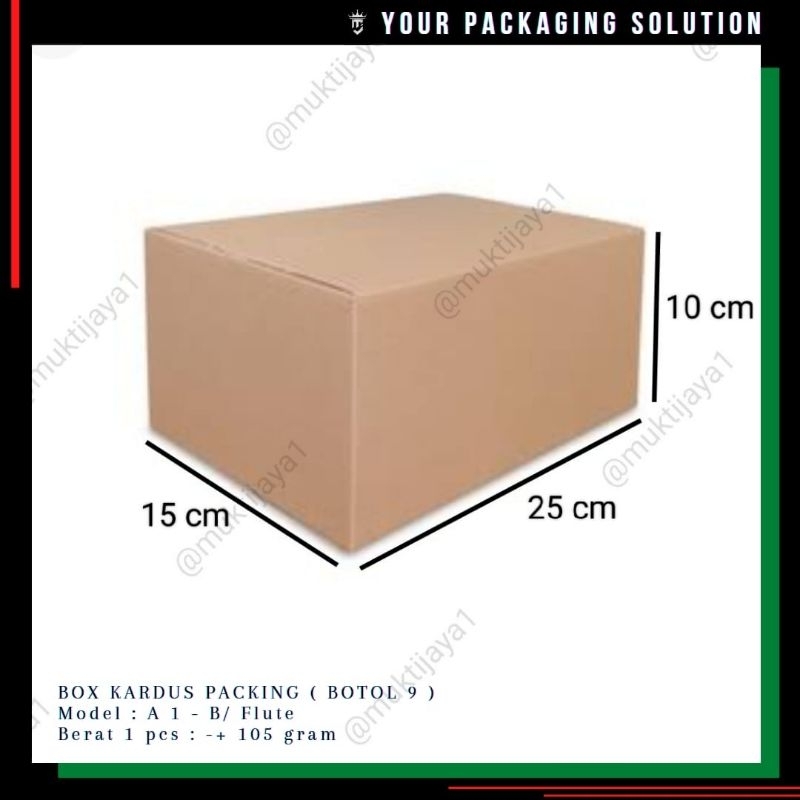 Jual BOX Botol 9 • 25x15x10cm • Kotak/ Kardus Packing Sembako BK ...