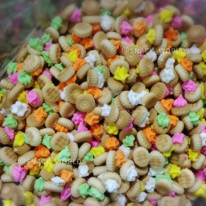 Jual HOT PRODUCT 3Gram Biskuit Gemrose kue kancing Monas snack jadul ...