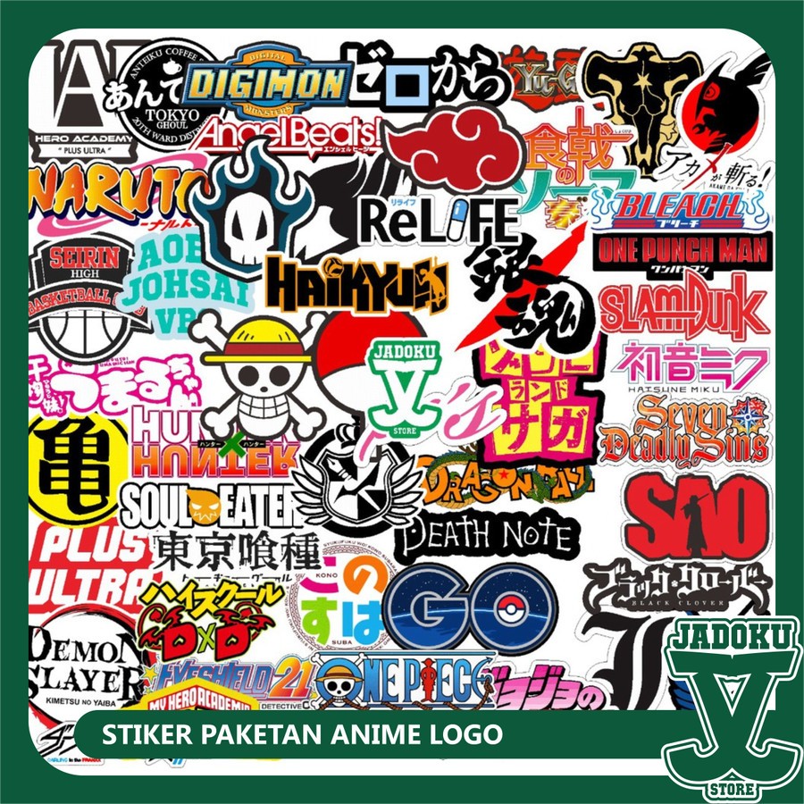 Jual Stiker Stickers Anime Logo - Paketan | Shopee Indonesia