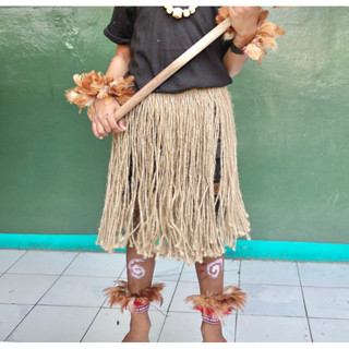 Jual baju adat tari rok papua rumbai goni accecories | Shopee Indonesia