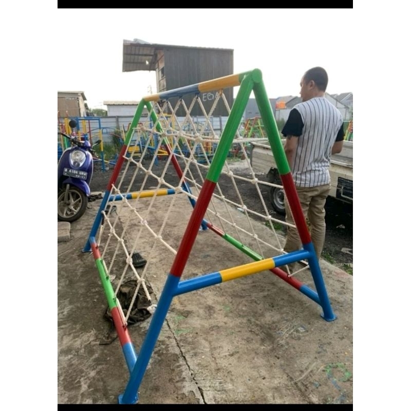Jual playground outdor panjatan anak atau jaring laba include ongkir ...