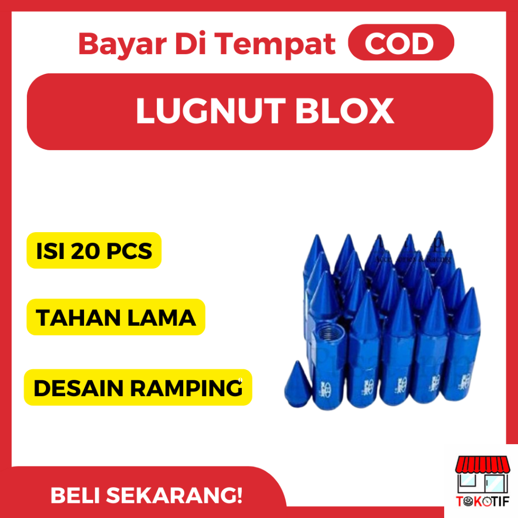 Jual Baut Roda Mobil Racing Lugnut 1 25 Blox Baut Velg Mobil Variasi ...