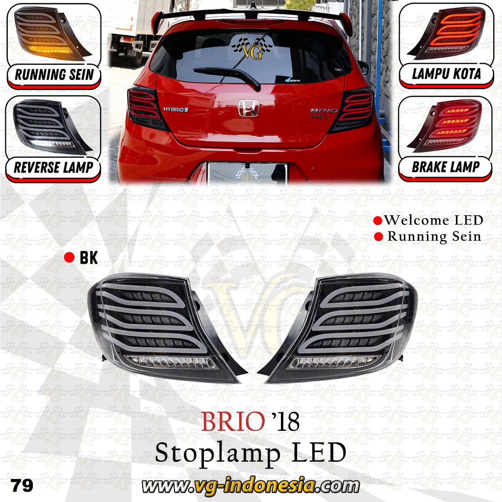 Jual STOPLAMP TAIL LAMP BRIO 2018 2019 2020 2021 2022 2023 MERCY STYLE ...