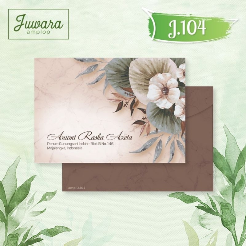 Jual Blangko Amplop Juwara J 104 Isi 50 Lembar Harga Murah Berkualitas ( Belum Termasuk Cetak ...