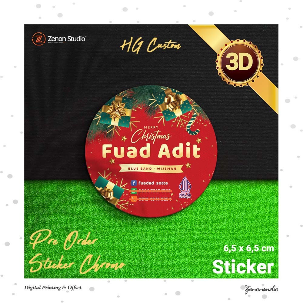 Jual HG Custom Sticker Chromo Fuad Adit | Shopee Indonesia