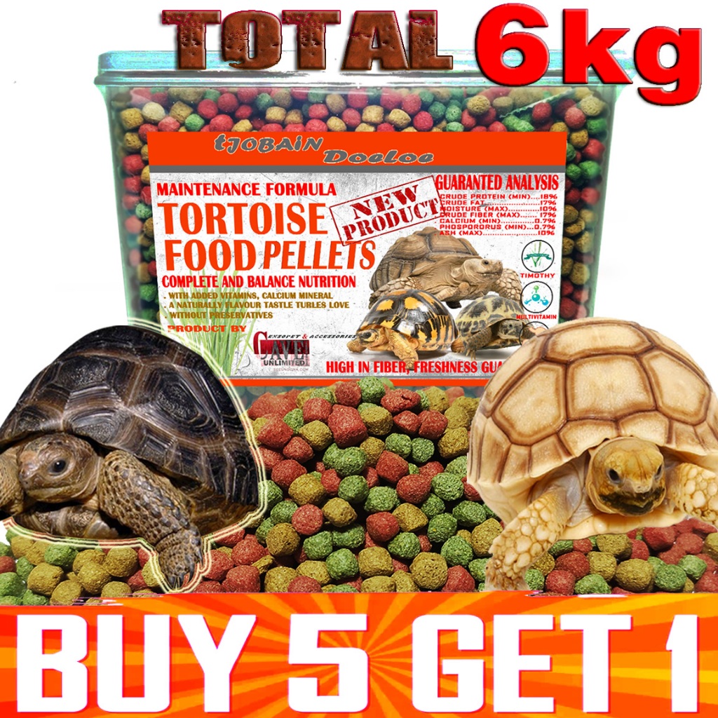 Jual SULCATA PAKAN MAKANAN SERAT NUTRISI TINGGI PELET TORTO TORTOISE ...