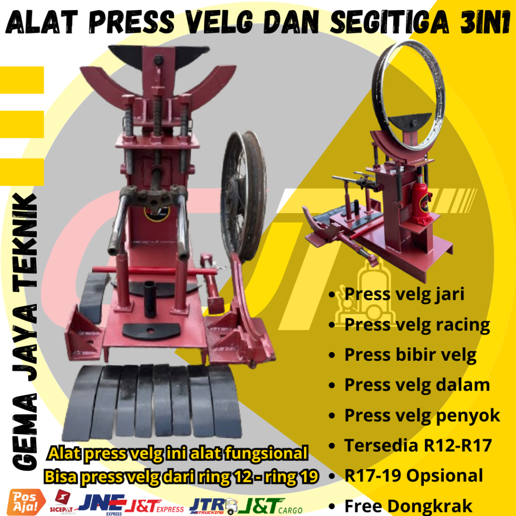 Jual Alat Press Rajawali Segitiga As shock dan Mesin Press Velg Racing ...