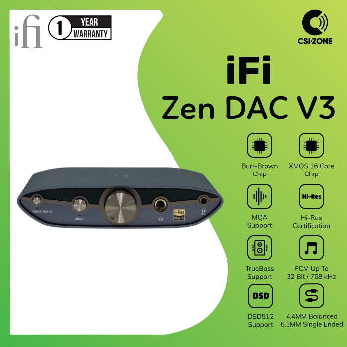 Jual IFI ZEN DAC 3 / V3 Desktop Headphone DAC / Amplifier With 4.4mm ...