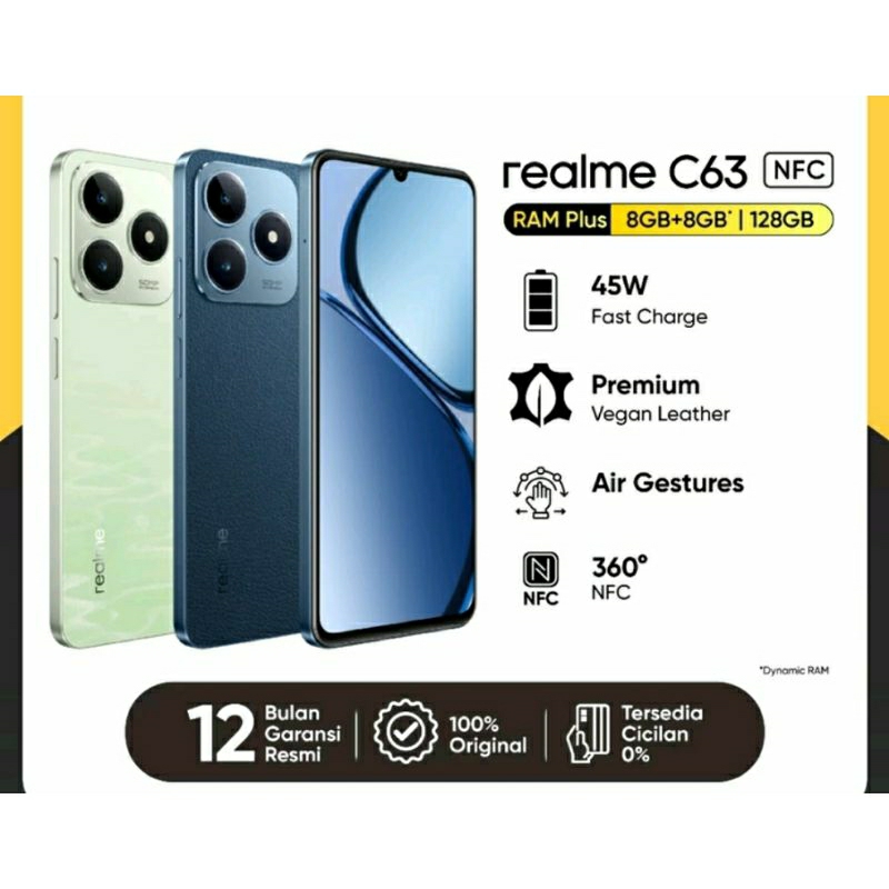 Jual REALME C63 TERBARU RAM 8GB/128GB GARANSI RESMI ORIGINAL 100% ...