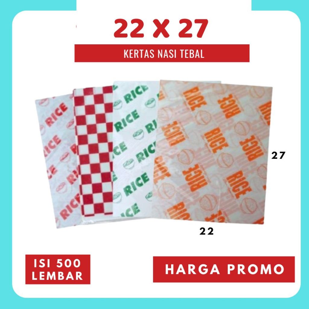 Jual Kertas Nasi | Logo 22x27 | Kertas KFC | Paper Wrap | Paperwrap ...