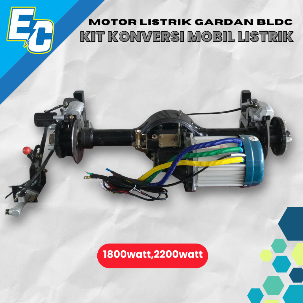 Jual Motor Listrik Gardan 1800W, 2200W BLDC 60V Kit Konversi Mobil ...