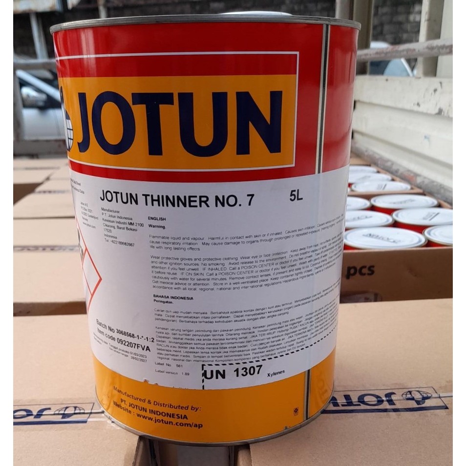 Jual Jotun Thinner NO.7 5ltr /Pengencer Cat Acrylic (Pioneer ...