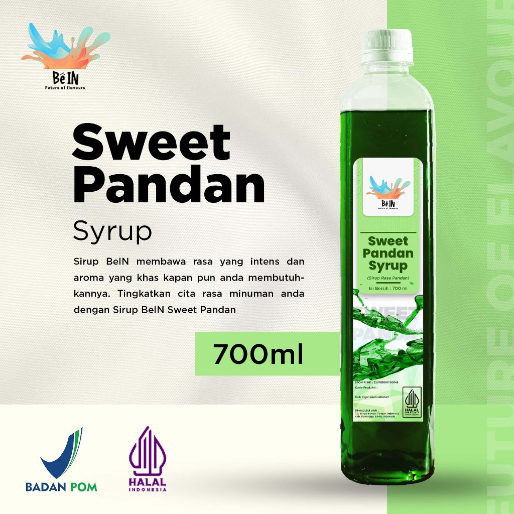Jual BeIn Sweet Pandan Syrup - Sirup Pandan Manis 700ml | Shopee Indonesia