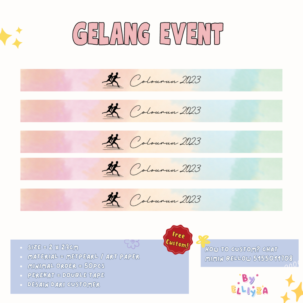 Jual Gelang Event / Tiket Gelang Custom | Shopee Indonesia