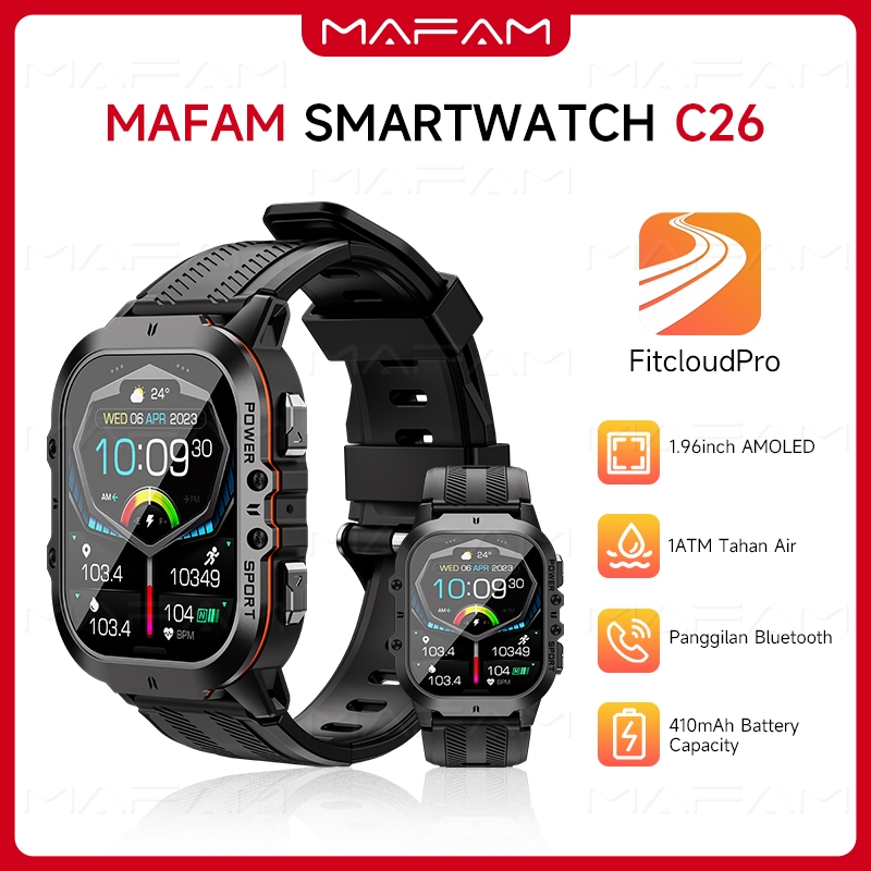 Jual MAFAM WATCH C26 AMOLED SMARTWATCH 1.92 inches Screen Custom ...