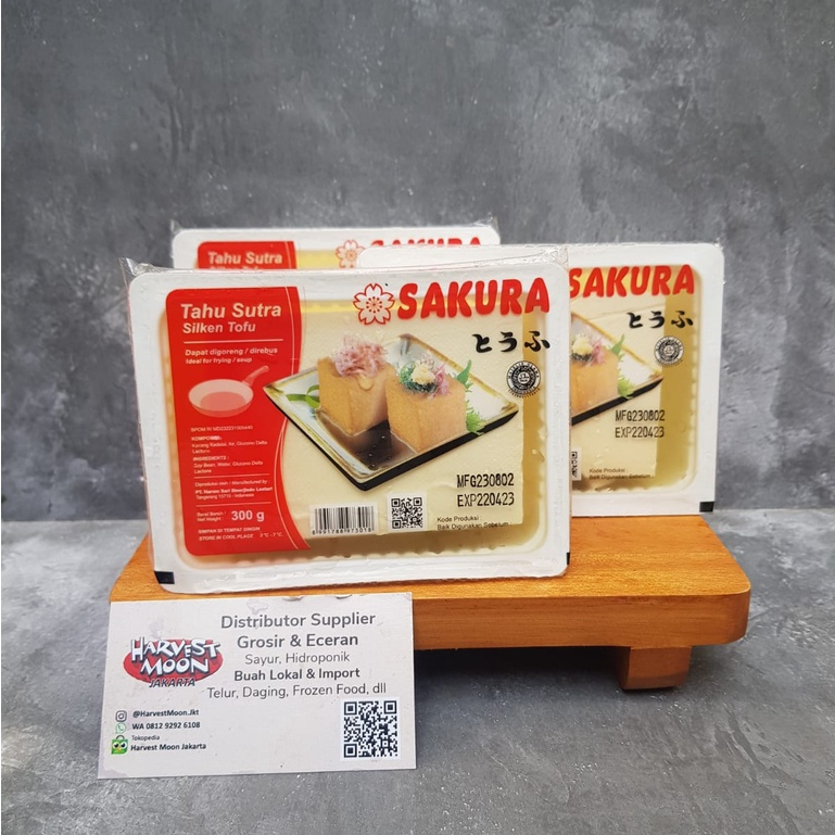Jual HarvestMoon Tahu Sutera Sakura Kotak / Tahu Sutra 300gr | Shopee ...