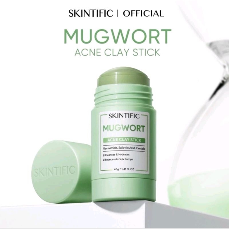 Jual [COD] SKINTIFIC MUGWORT CLAY STICK MASK / MASKER ACNE | Shopee ...