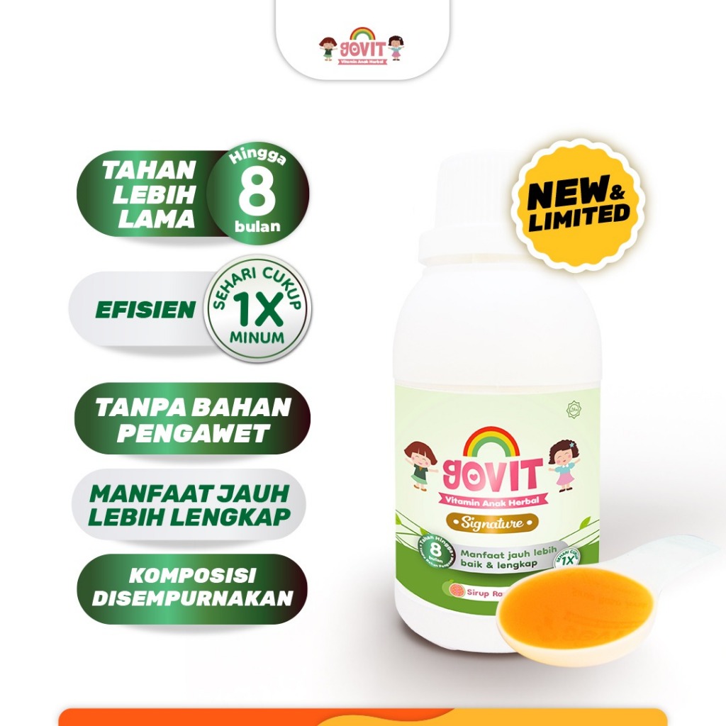 Jual GOVIT SIGNATURE 150ml - VITAMIN HERBAL PENAMBAH DAYA TAHAN TUBUH ...