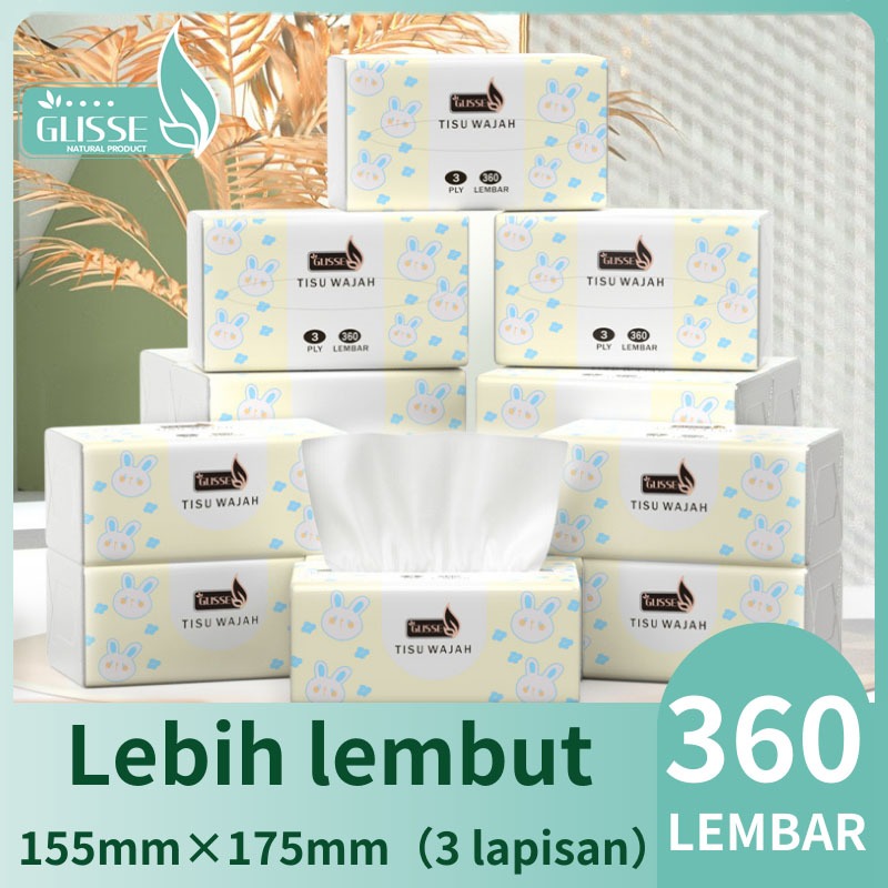 Jual [Paket 4/12 pcs] KOYOMA Tissue Tisu Glisse Pulp Papers 360 sheets ...