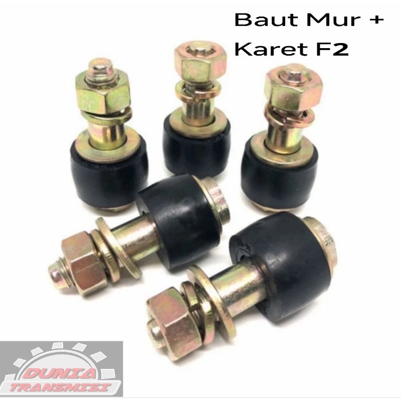 Jual Baut Mur + Karet F2 F-2 Coupling FCL Bolt Nut + Rubber F2 F-2 Set ...