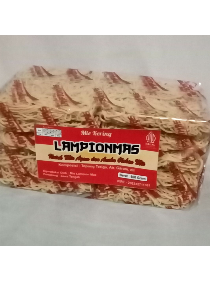 Jual mie telur kering Lampionmas 600g/mie telor/mie goreng/bakmi goreng ...