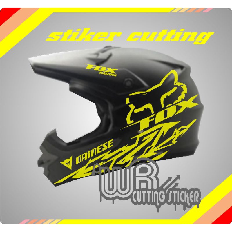 Jual stiker custom helmet cross stiker cutting | Shopee Indonesia