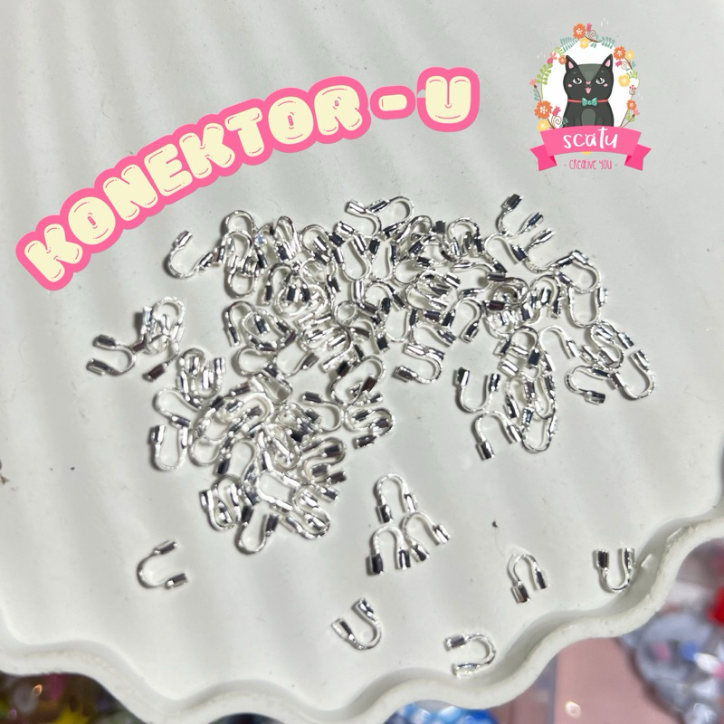 Jual (10pcs) Konektor U stainless steel / Stopper U / U connector bahan ...