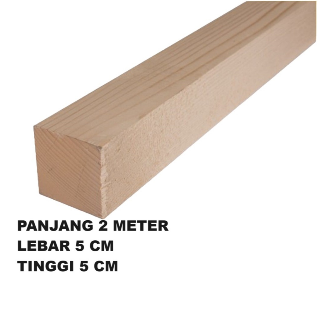 Jual Kaso Kayu 5x5cm Panjang 2 Meter Murah Sudah Amplas Halus Tinggal ...