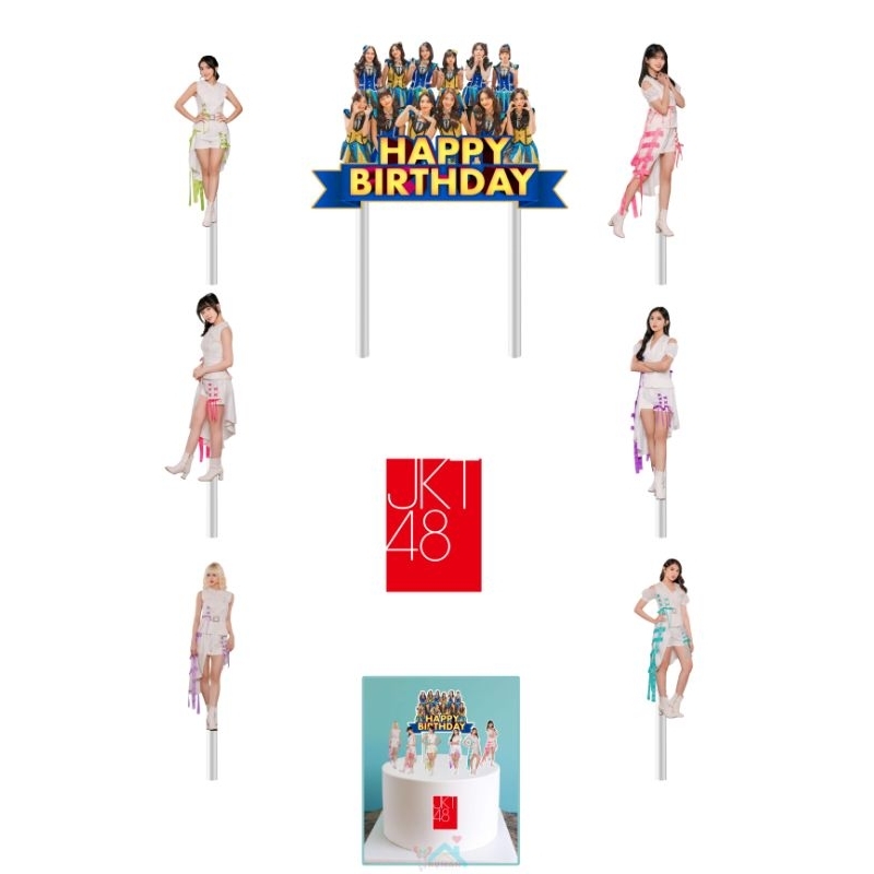 Jual topper JKT48 hiasan kue ulang tahun karakter jkt48 toppercake ...