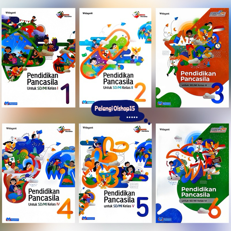 Jual BUKU PENDIDIKAN PANCASILA SD/MI KELAS 1 2 3 4 5 6 KURIKULUM MERDEKA MASMEDIA | Shopee Indonesia