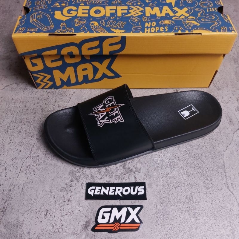 Jual Geoff Max - Sandal Drogo Black | Sandal Slippers | Sandal Unisex ...