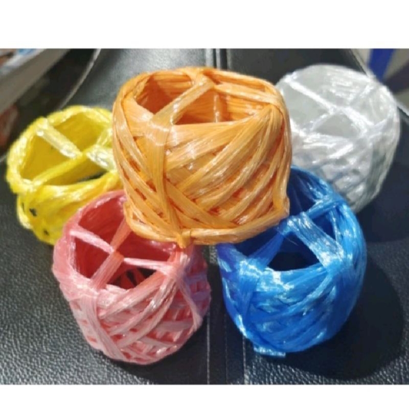 Jual tali rafia mini/tali rafia gulungan kecil/tali rafia tali plastik ...