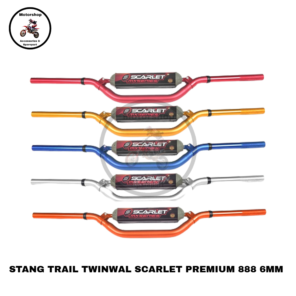Jual STANG RANGKA MOTOR TWINWAL SCARLET SUPERMOTO KLX WR CRF TRAIL ...