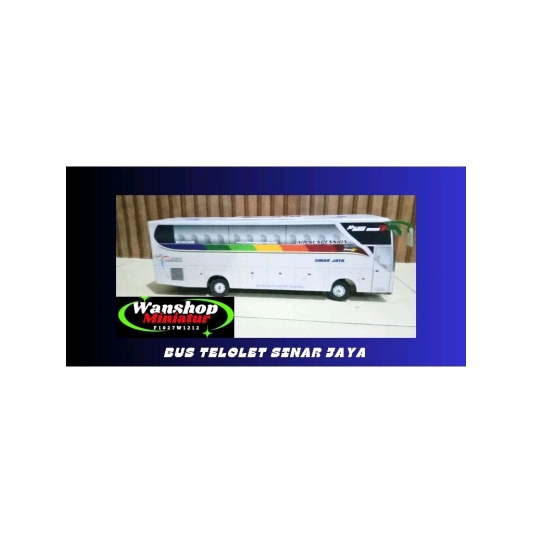 Jual MINIATUR BUS TELOLET BASURI UKURAN panjang 45cm | Shopee Indonesia