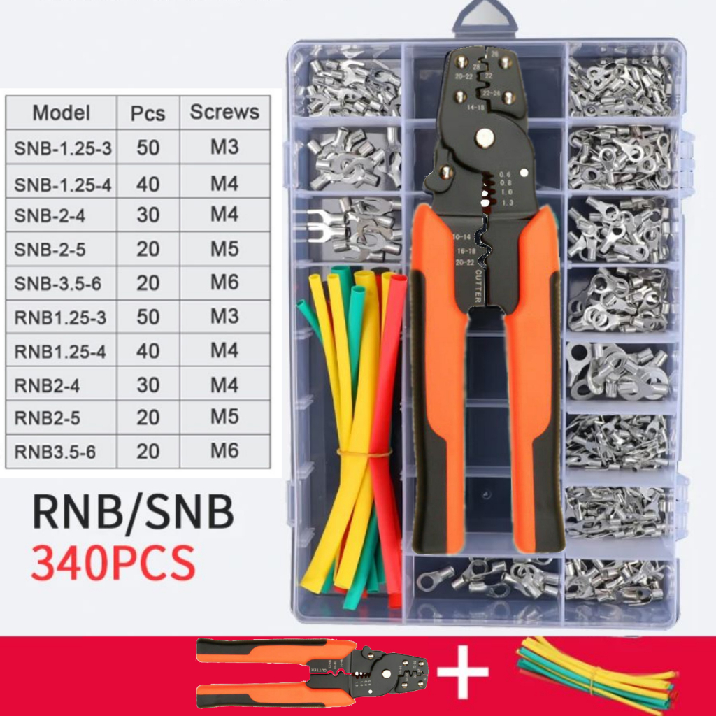 Jual Set Lengkap 340 in 1 Tang Terminal Crimp Skun Garpu Ring Y O Tang ...