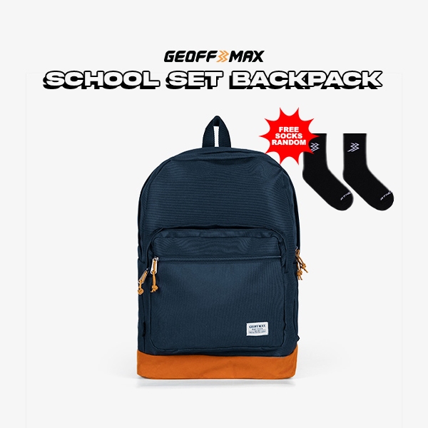 Jual Backman Navy Brown - School Set | Shopee Indonesia