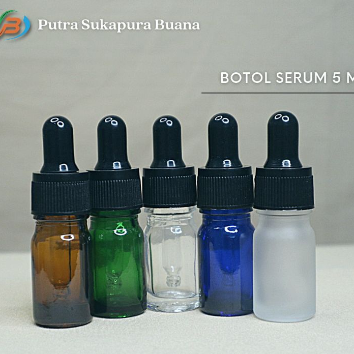Jual Botol kaca 5 ml tebal ring non segel/Botol pipet 5 ml /Botol serum ...