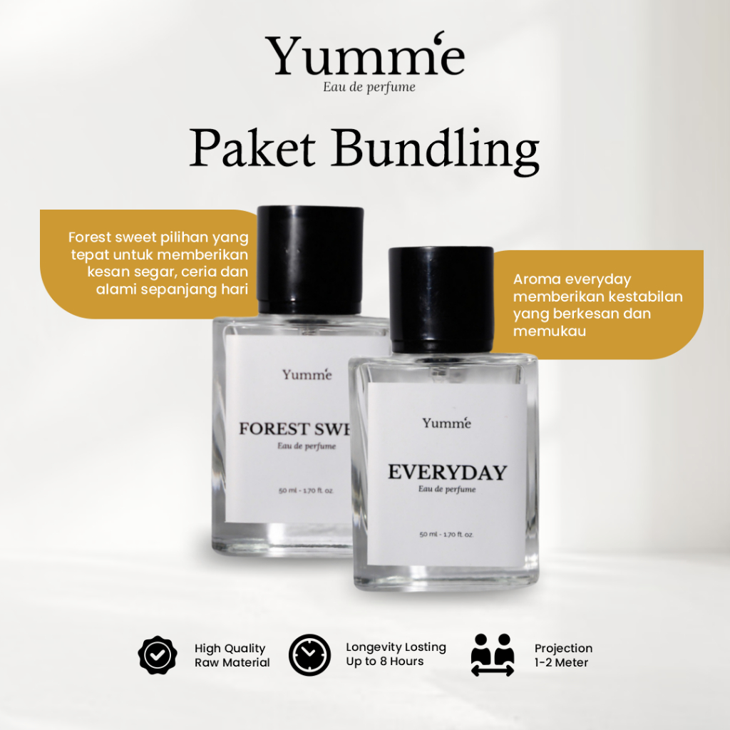 Jual Paket Bundling YUMME Parfume Parfum Unisex Forest Sweet X Everyday ...