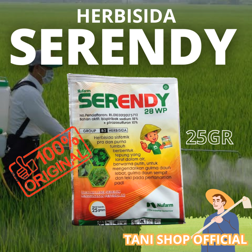 Jual HERBISIDA SERENDY 28 WP 25GR - Efektif Kendalikan Gulma Daun Lebar & Sempit di Lahan ...