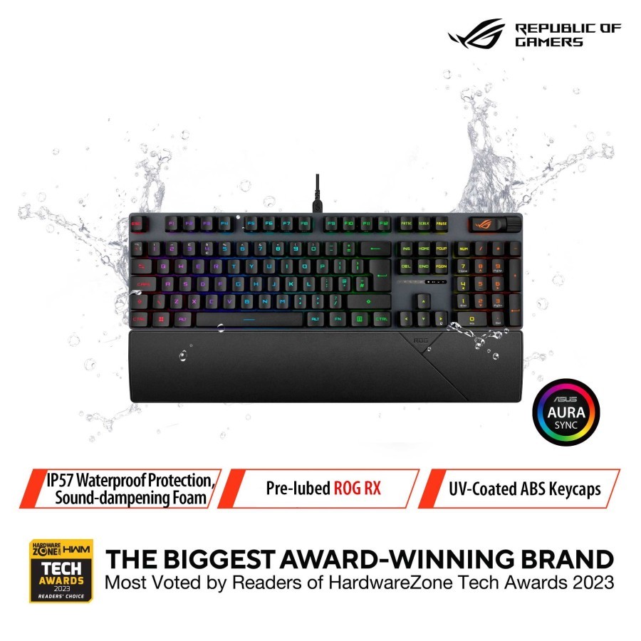Jual ASUS ROG Strix Scope II RX - Mechanical Gaming Keyboard | Shopee ...