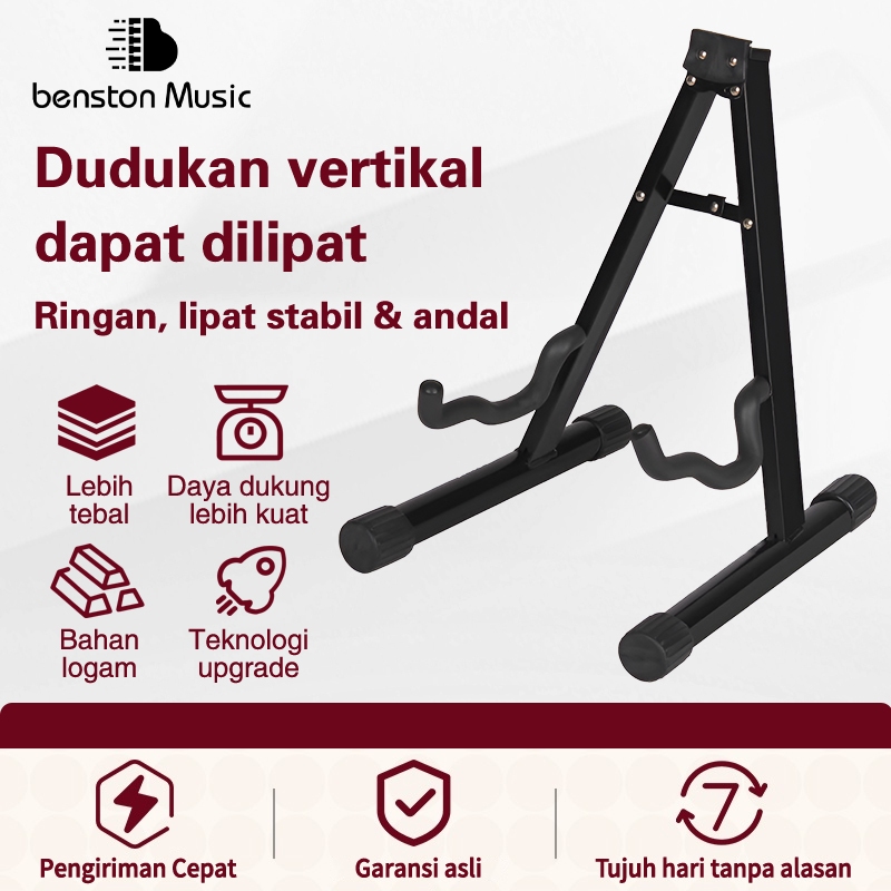 Jual Stand gitar stand logam tebal lipat vertikal stand gitar universal ...