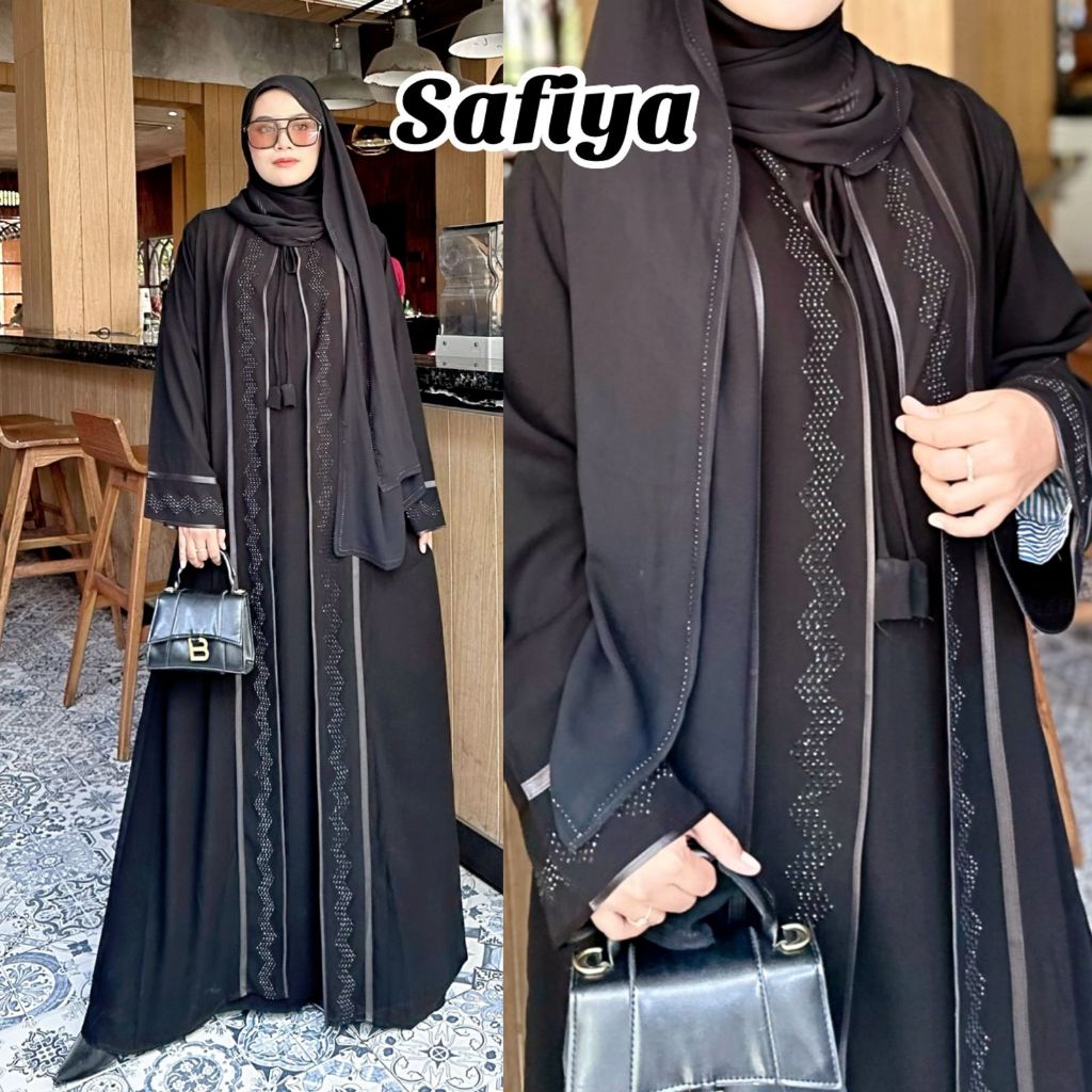 Jual Abaya Hitam Turkey Gamis Dress Arab Saudi Turki India Dubai Safiya ...