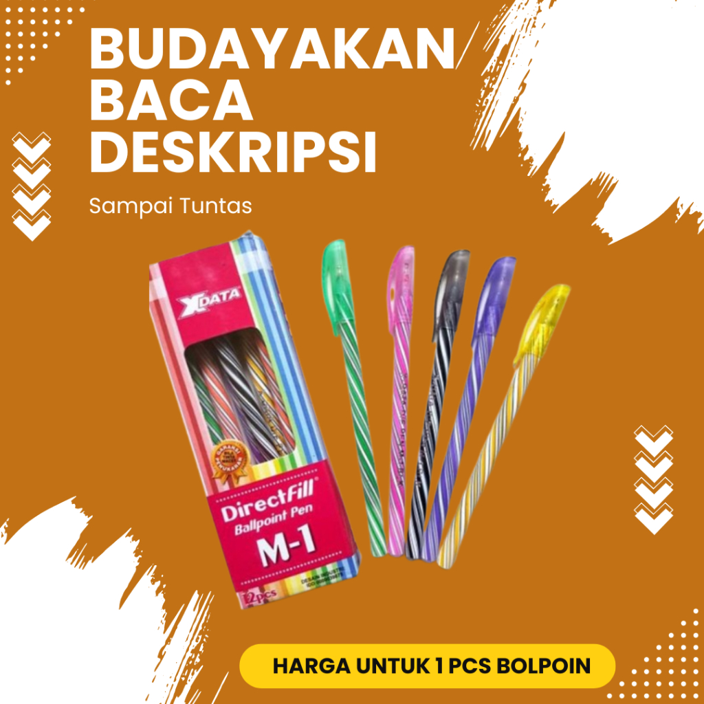 Jual HARGA PER 1 PCS - BOLPOIN XDATA PULPEN X DATA FAVORIT PELAJAR | Shopee Indonesia